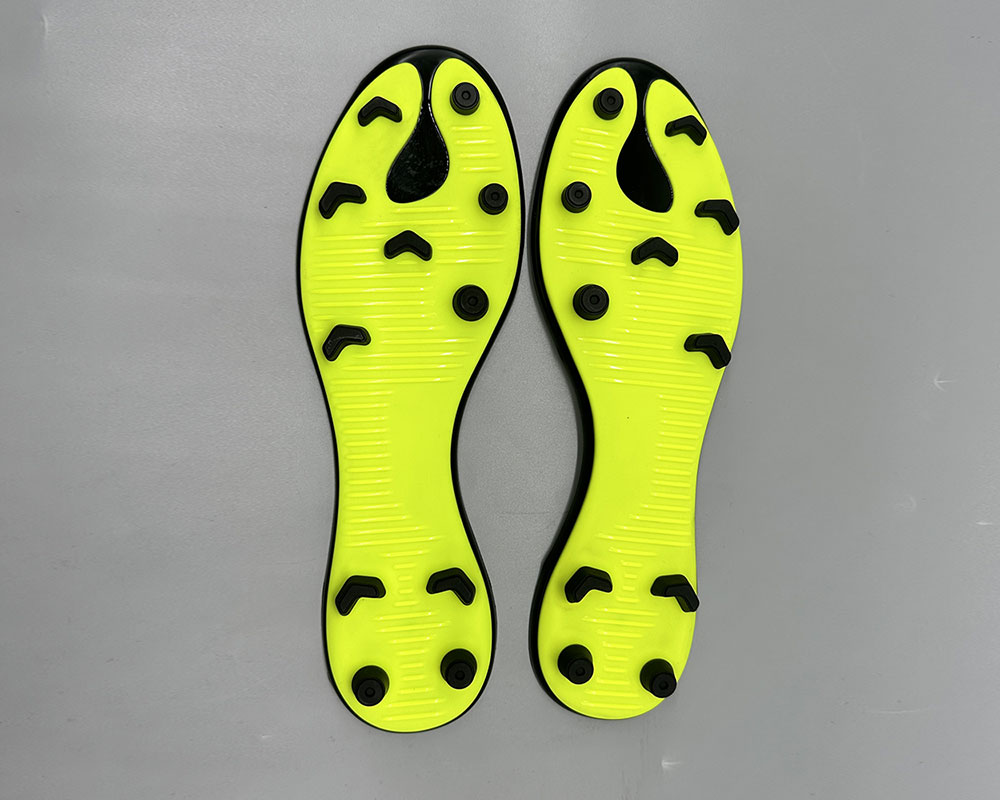 black yellow football cleats sole